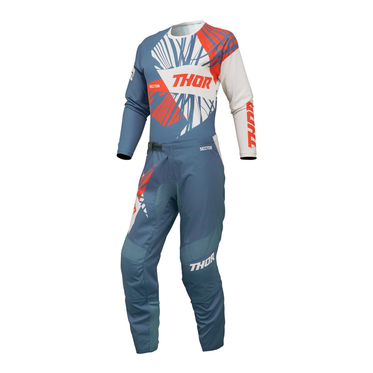 2024 Thor Racing Women's Sector Split Starlight/Blue Gear Combo ...