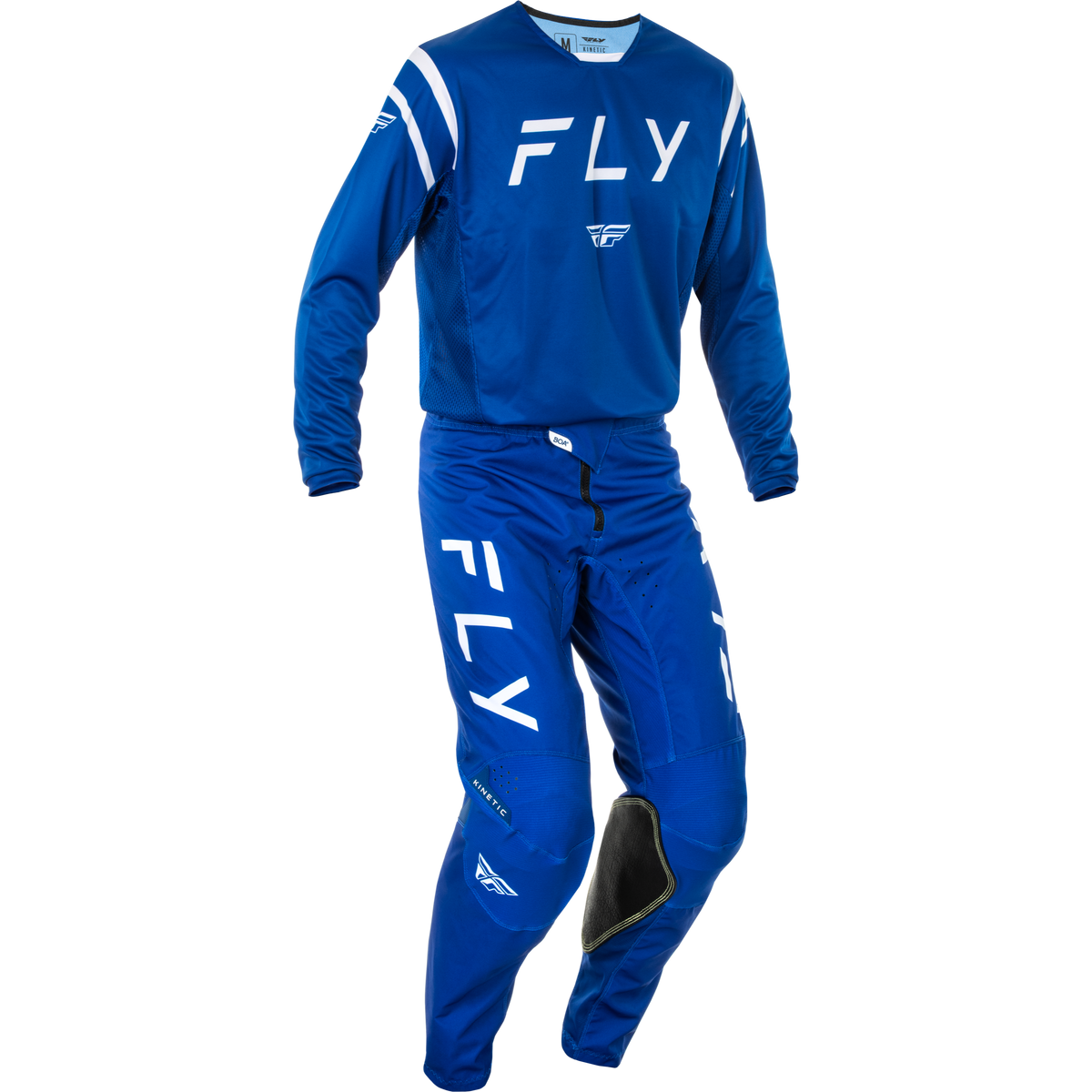 2025 Fly Racing Adult Kinetic Center Navy/White Gear Combo — BentLever.com