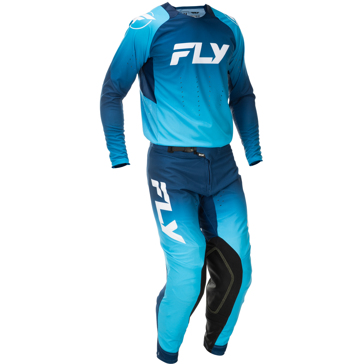 2026 FLY Racing Adult Evolution DST Gear Combo - Blue/White — BentLever.com
