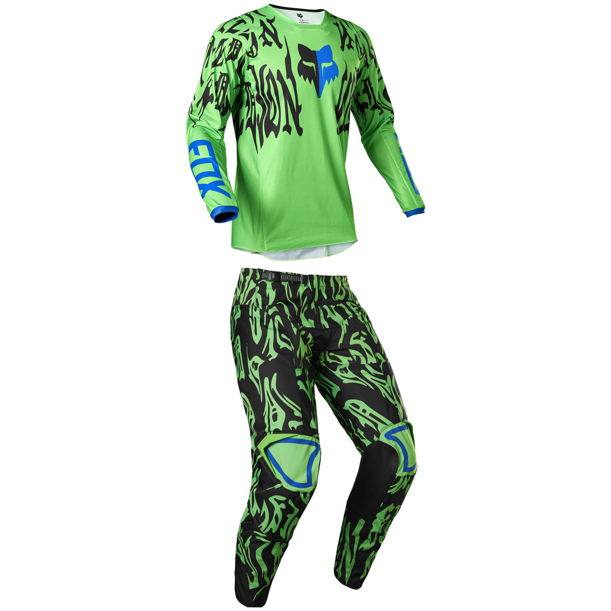 2022 Fox Racing Adult 180 Peril Flo Green Gear Combo — BentLever.com