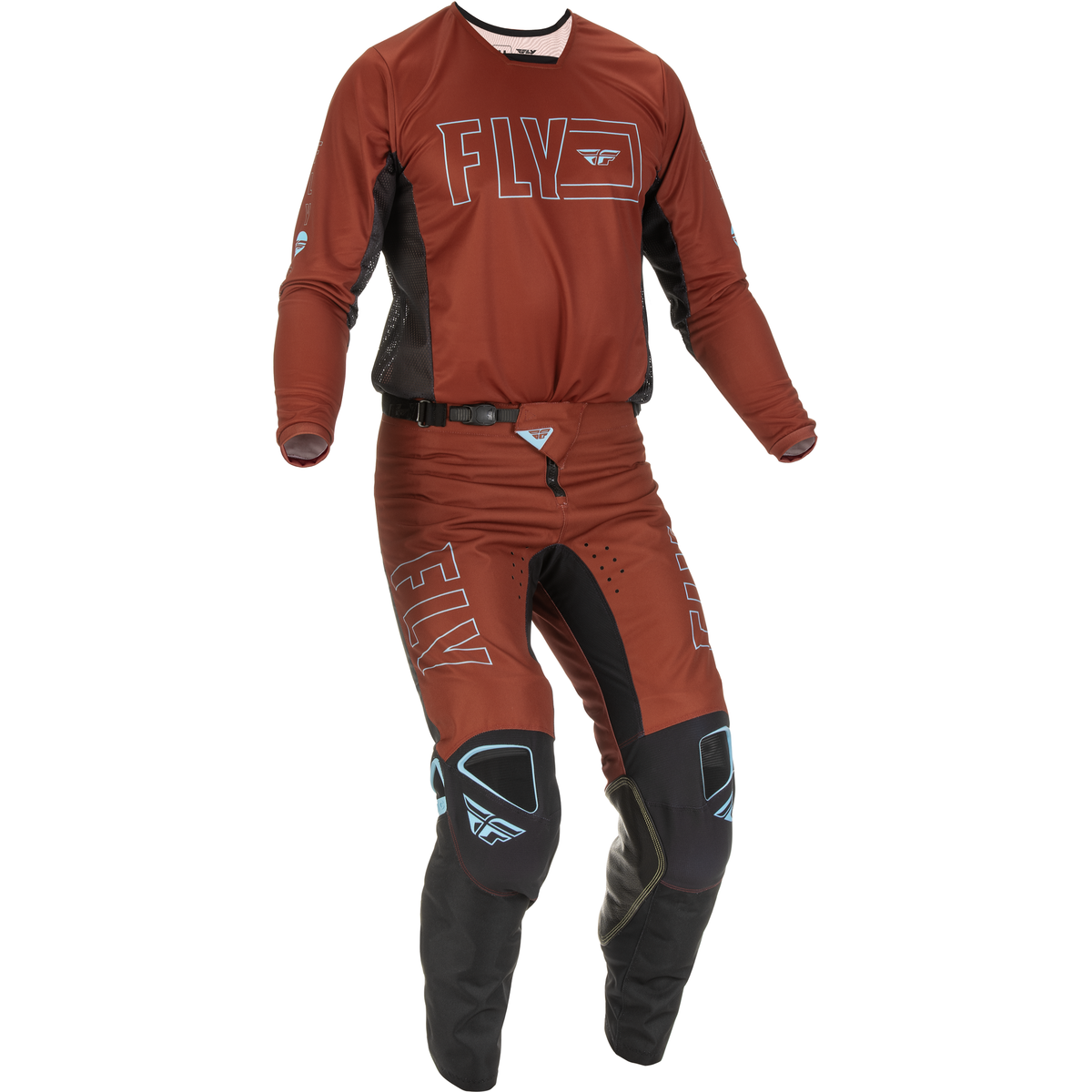 2022 Fly Racing Men's Kinetic Fuel Gear Combo Rust Black | MX Kit ...